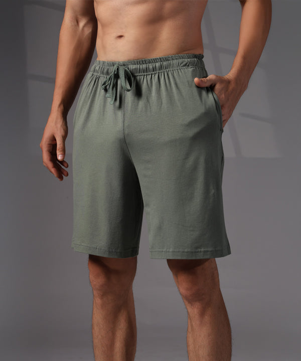 Naturefab Men’s Organic Bamboo Shorts Granite Green – NATUREFAB
